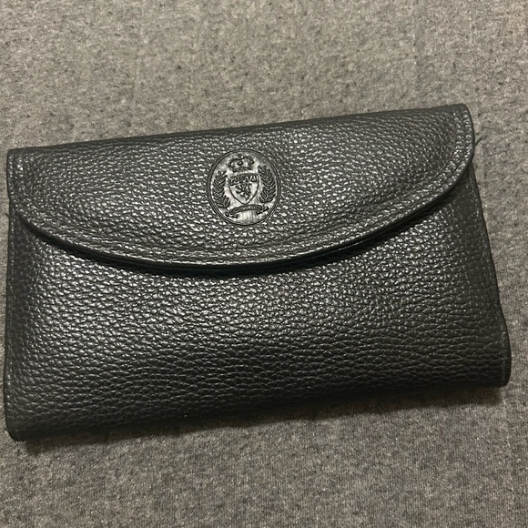John Weitz | Bags | Vintage John Weitz Black Leather Trifold Wallet ...